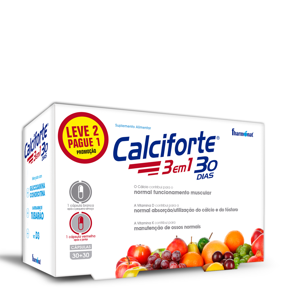 Fharmonat, Suplementos Alimentares, Calciforte 3em1